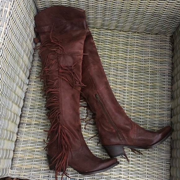 Ash | Shoes | Ash Fringe Thigh Boots 4 9 Otk Cowboy Butch New | Poshmark